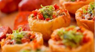 Chorizo and Monterey Jack Stuffed Yuca Cups with Cilantro Lime Mojo ...